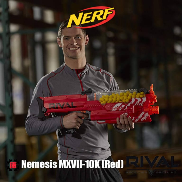 Súng Nerf RIVAL Nemesis MXVII-10k (Red) - Kang Nerf