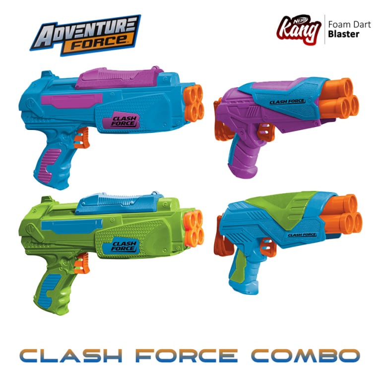 Súng Adventure Force Clash Force Combo (4 súng) - Kang Nerf