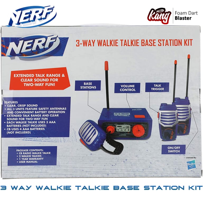 Bộ đàm Nerf 3 Way Walkie Talkie Base Station Kit - Kang Nerf - Súng đồ ...