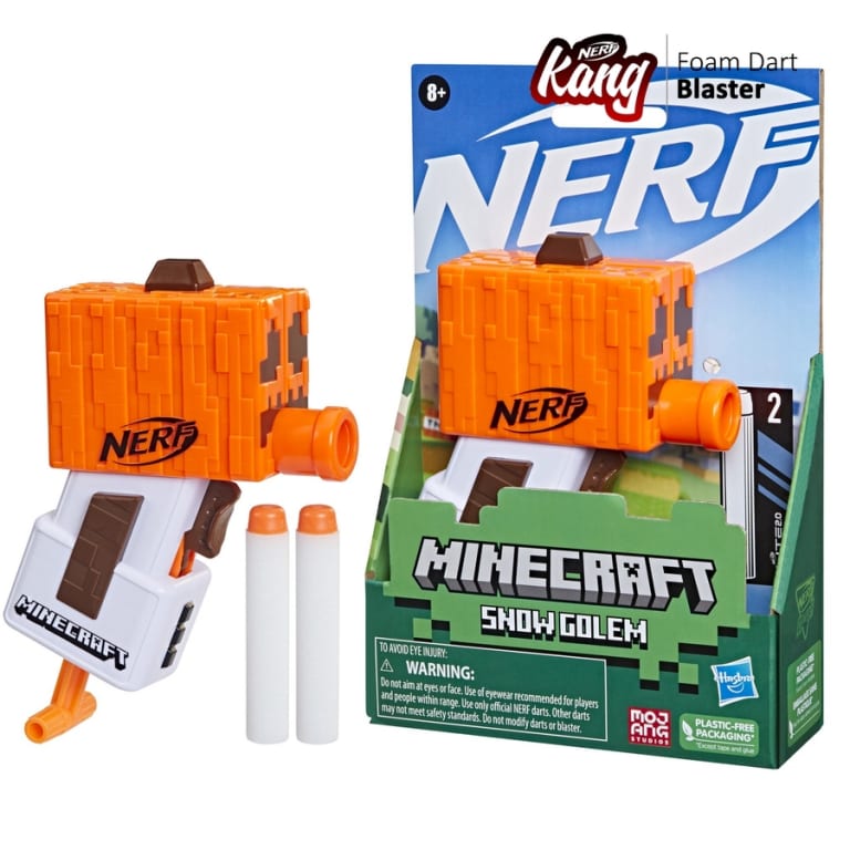 Súng Nerf Minecraft Snow Golem - Kang Nerf - Súng đồ chơi đạn xốp chính ...